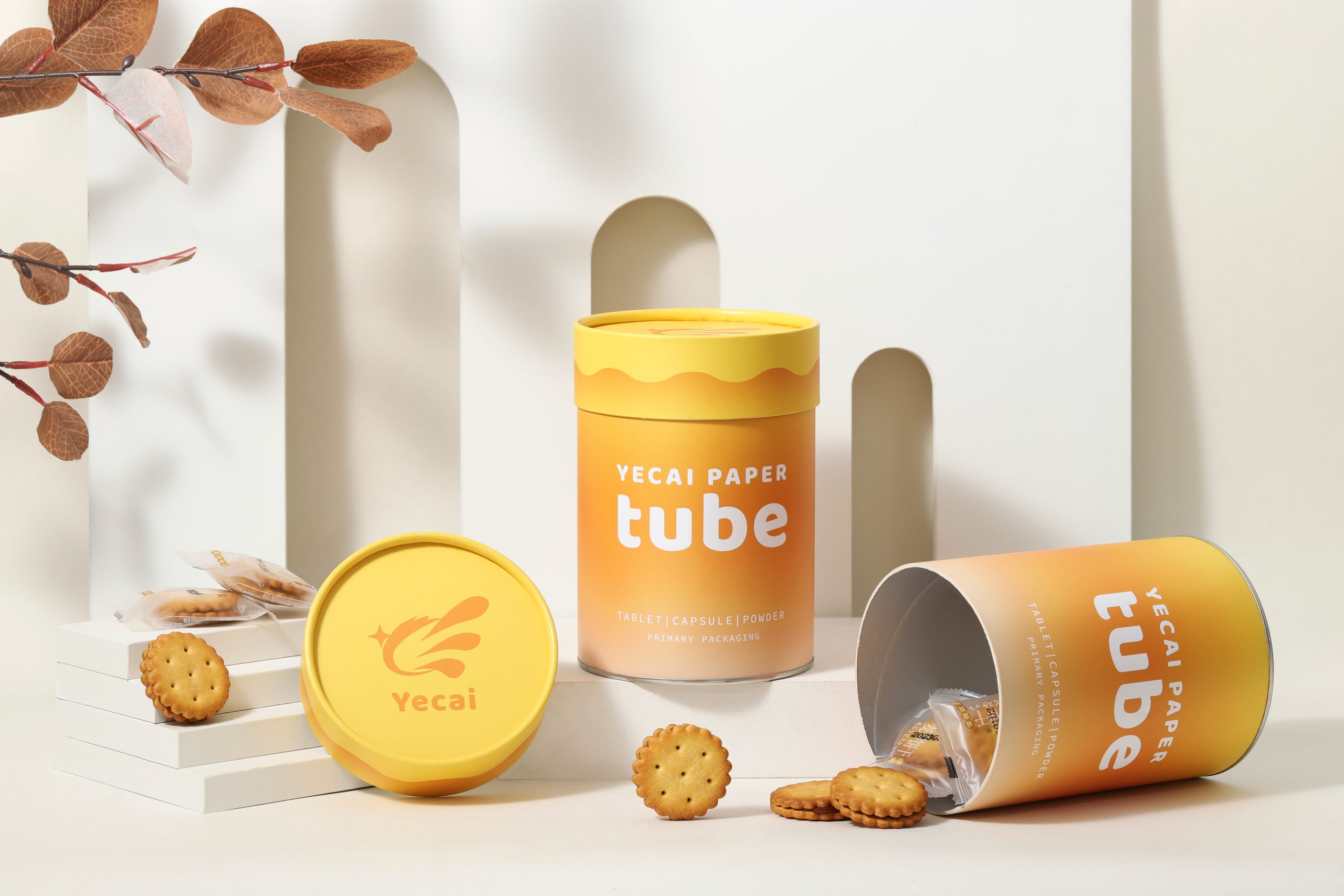 Cookie paper cylinder tube packaging – Yecai Paper Tube
